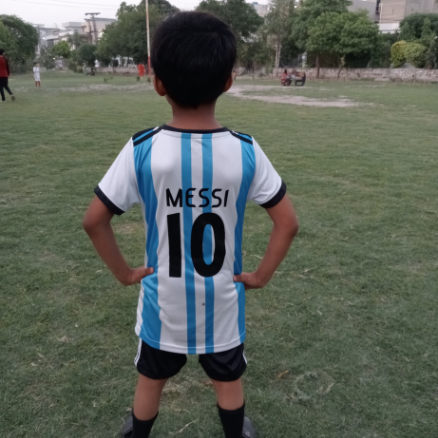 MESSI Argentina Football Kit, Summer Jersey.