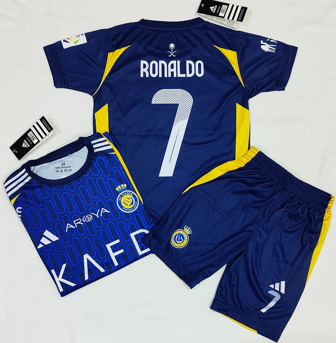 Ronaldo 2025 Al Nassr Blue ⚽ Football Kit - KIDS